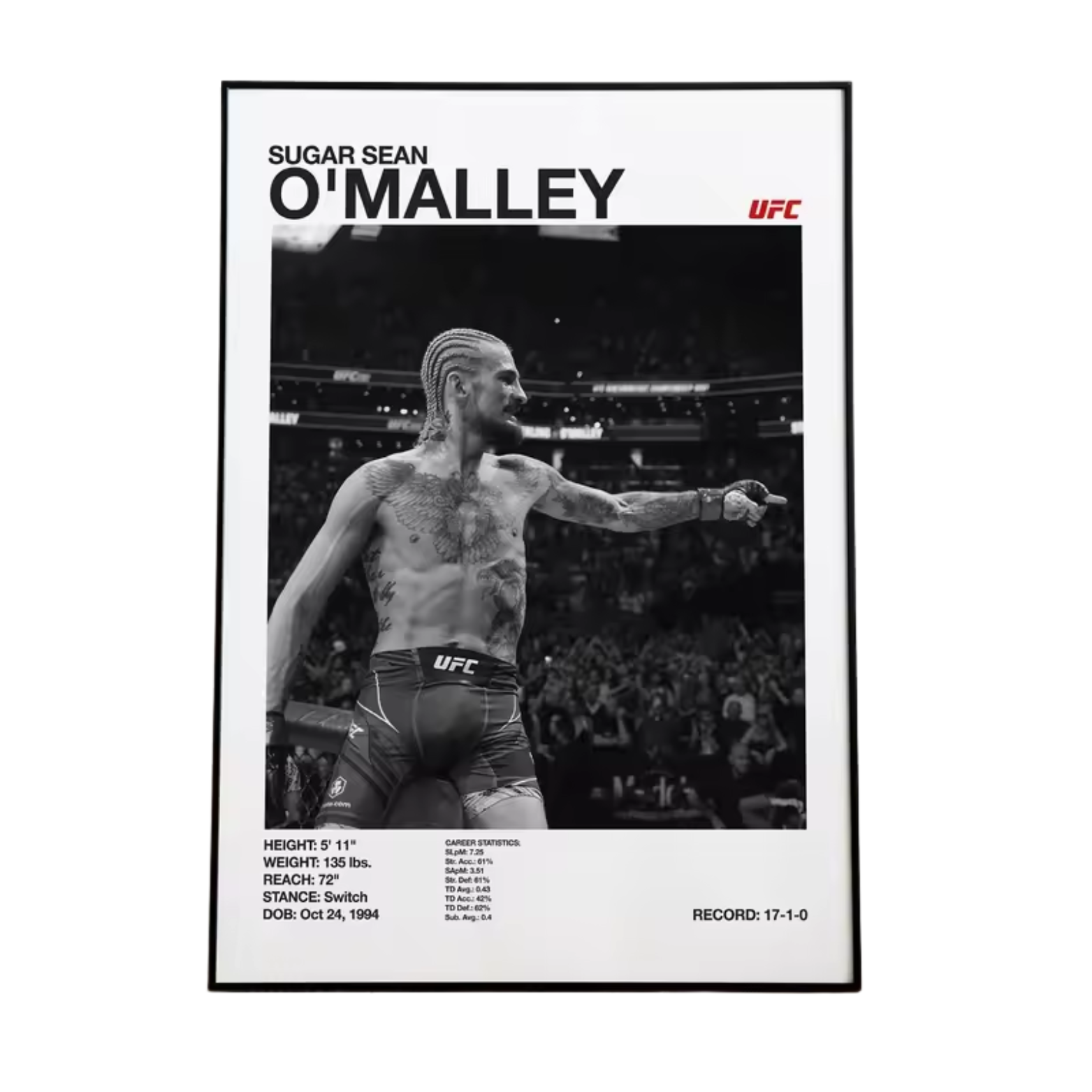 Suga Sean O'Malley Poster (30x40) – Fresh Camis Streetwear